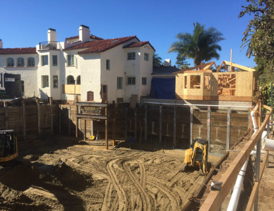 Permanent Curved Shoring Wall Construction in San Diego, CA
