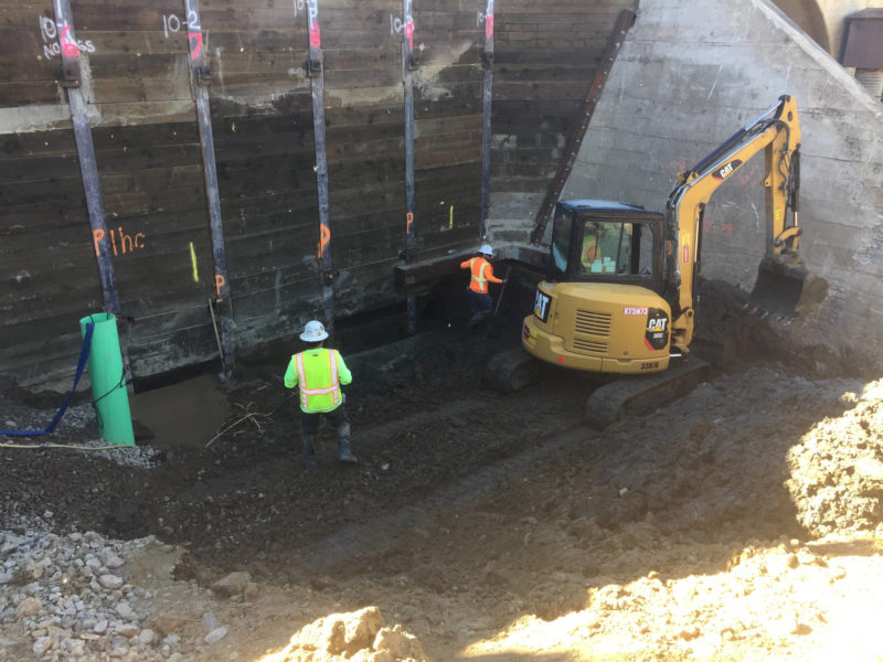 Temporary Shoring Project for Railroad Traffic & Beach Access