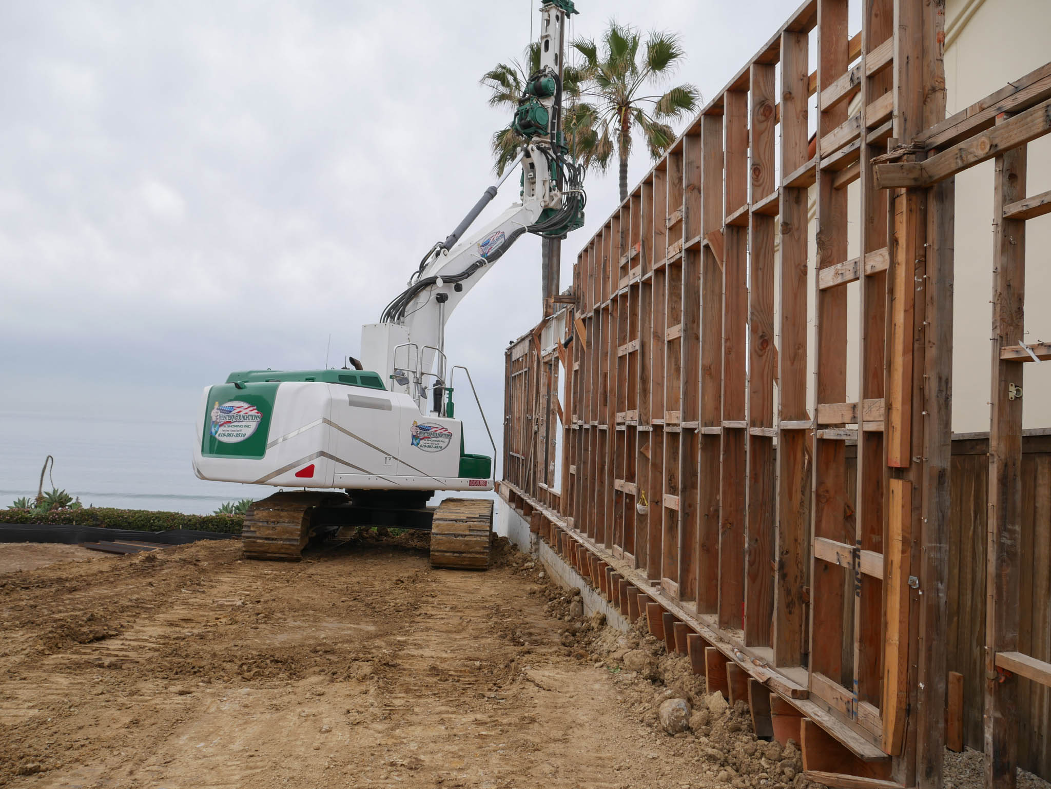 Temporary Shoring Wall for Home Remodel in La Jolla, CA