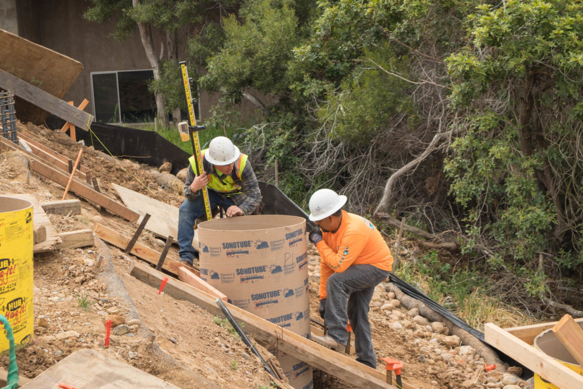 Caisson Drilling Project in La Jolla, CA | Pool & Wall Caissons