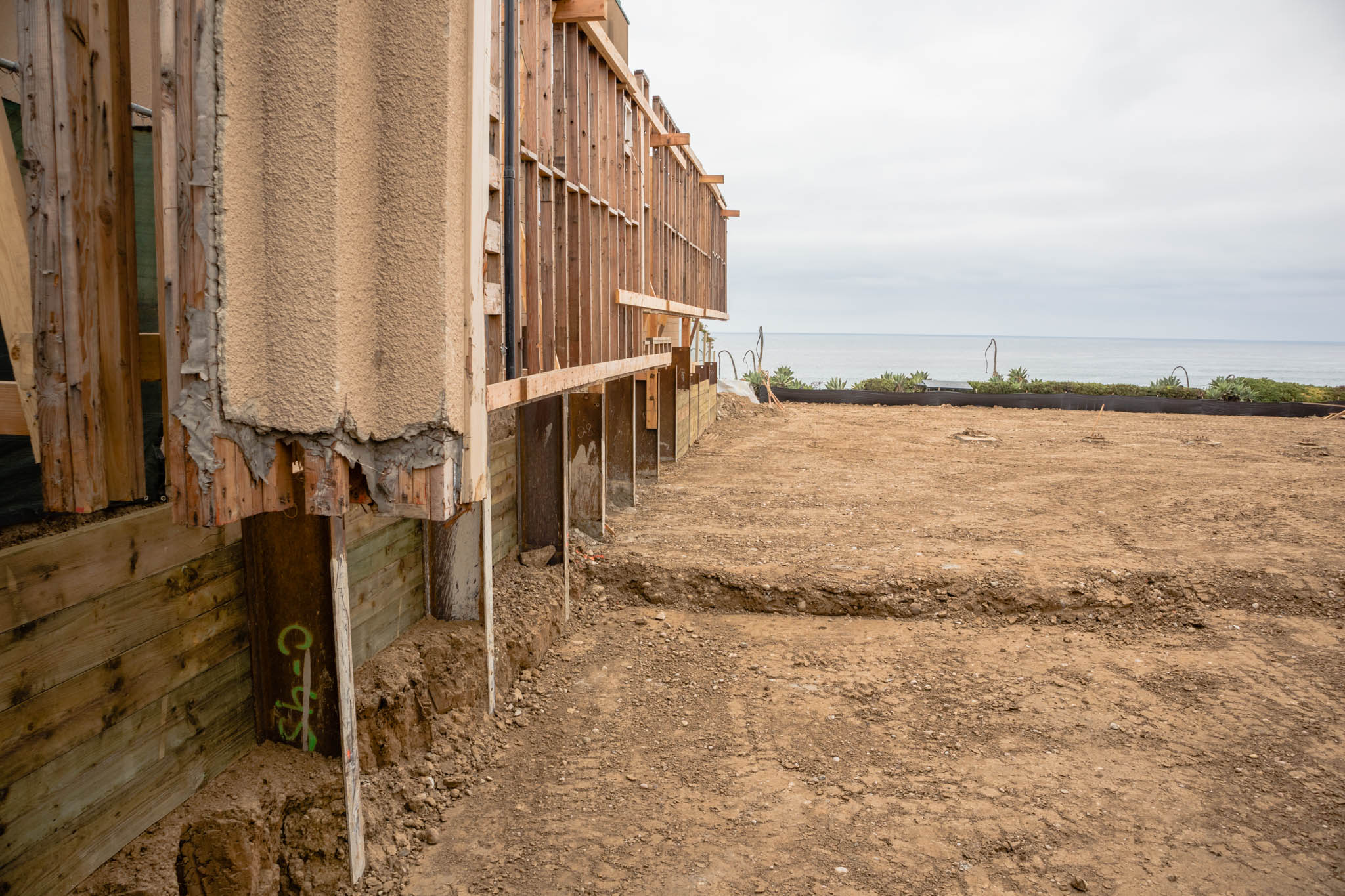 Temporary Shoring Wall for Home Remodel in La Jolla, CA