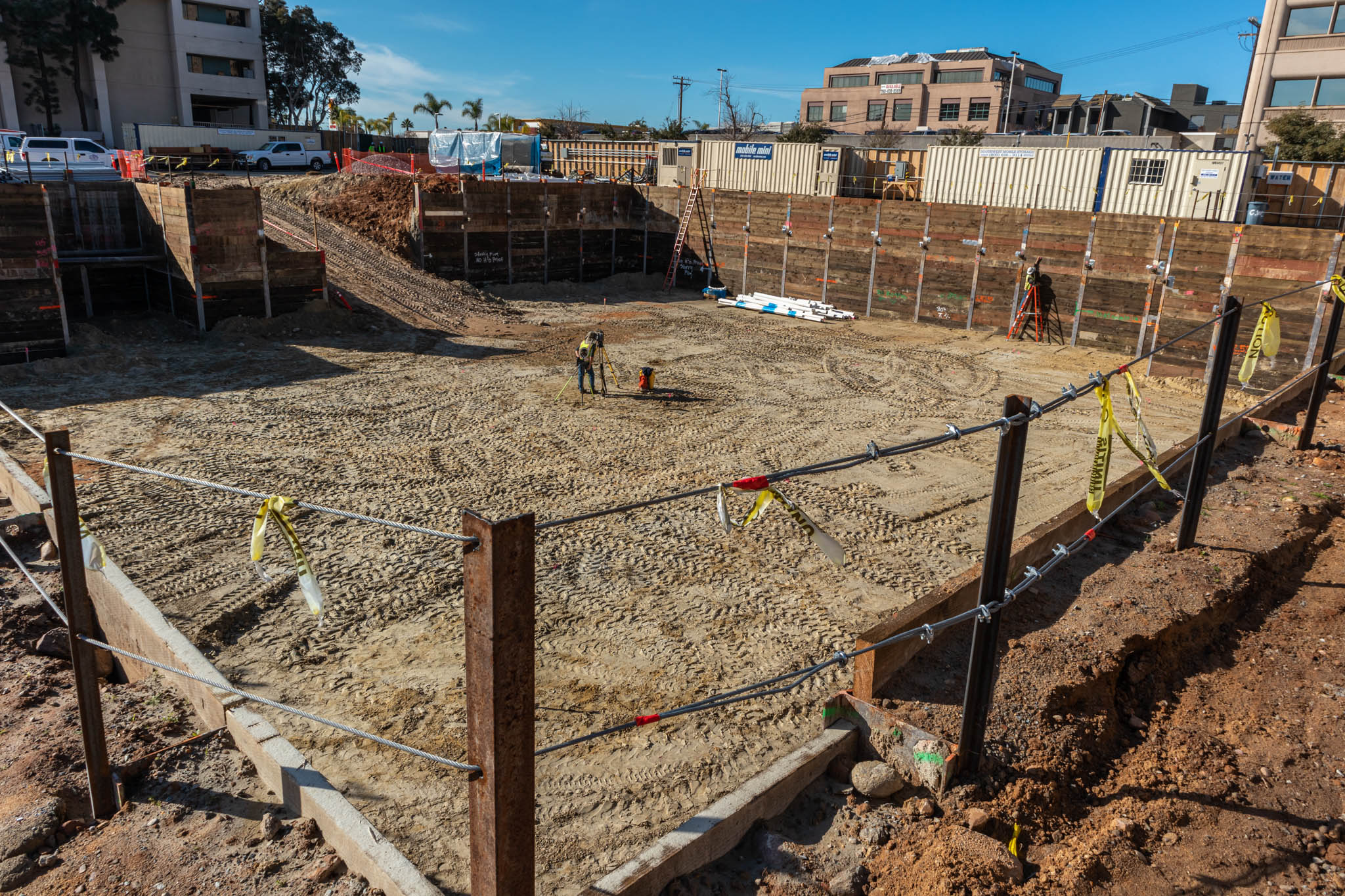 Temporary Shoring System at Scripps Mercy Center, San Diego