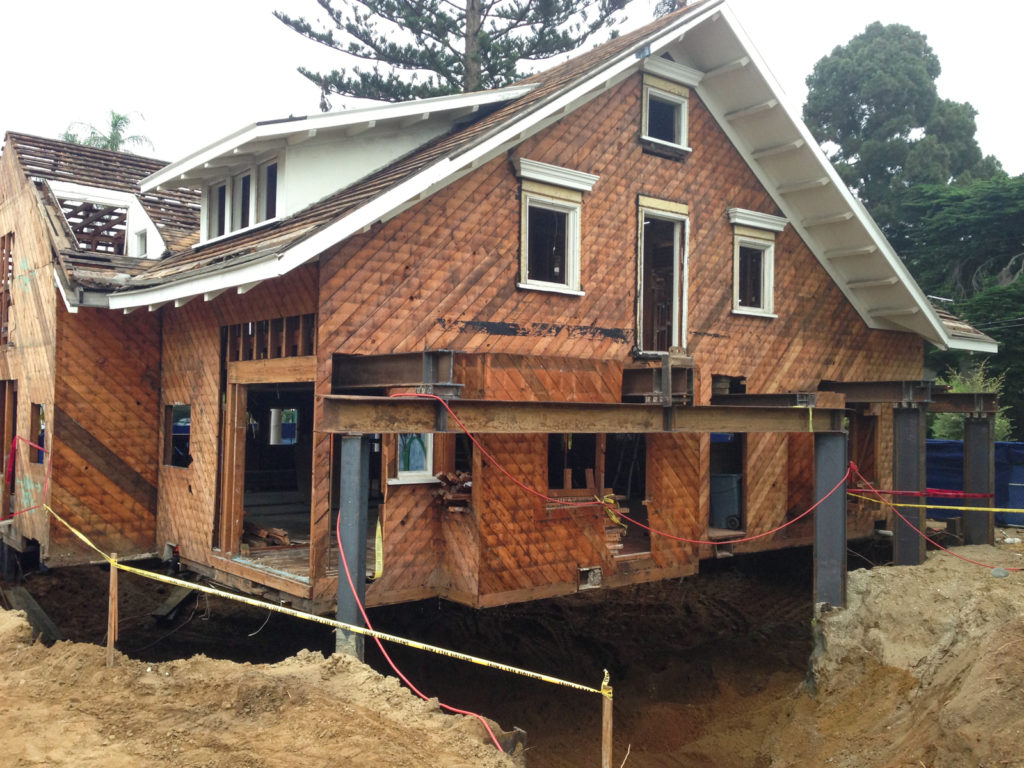 Historical House Temporary Shoring/Support in San Diego, CA
